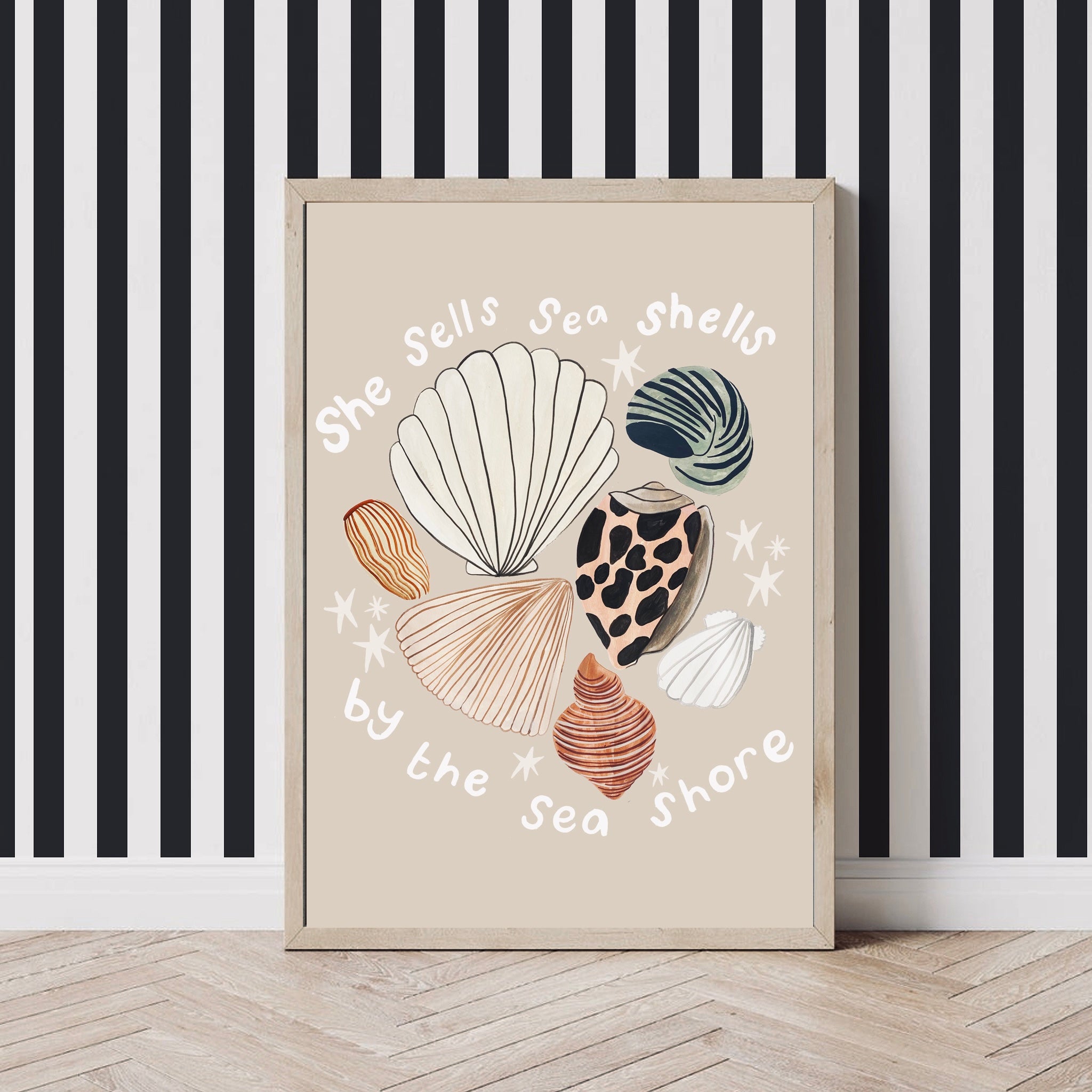 She sells sea shells Art Print – Yaya Studio